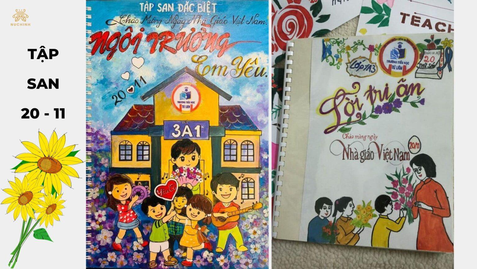 Vẽ tập san 20/11 - Gợi ý 55+ mẫu vẽ ý nghĩa không nên bỏ qua